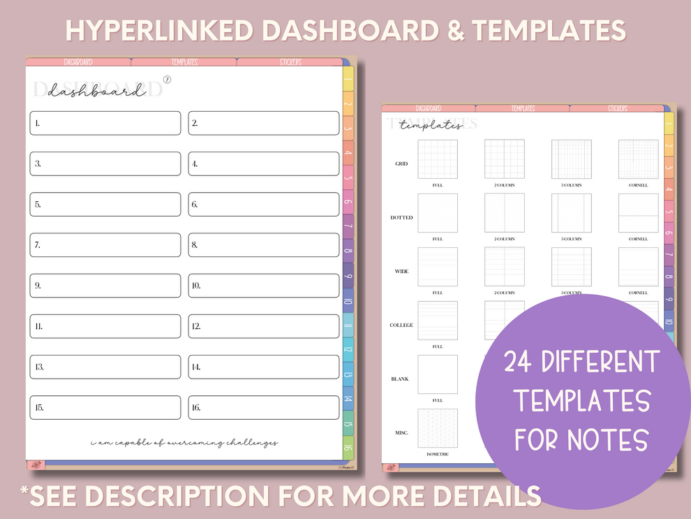The Capable 16-Subject Digital Notebook – DGPDesignsCo.